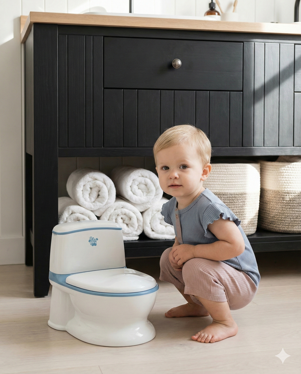 Pote Pals My First WC Potty – Blue - Realistic Toilet Potty for ...